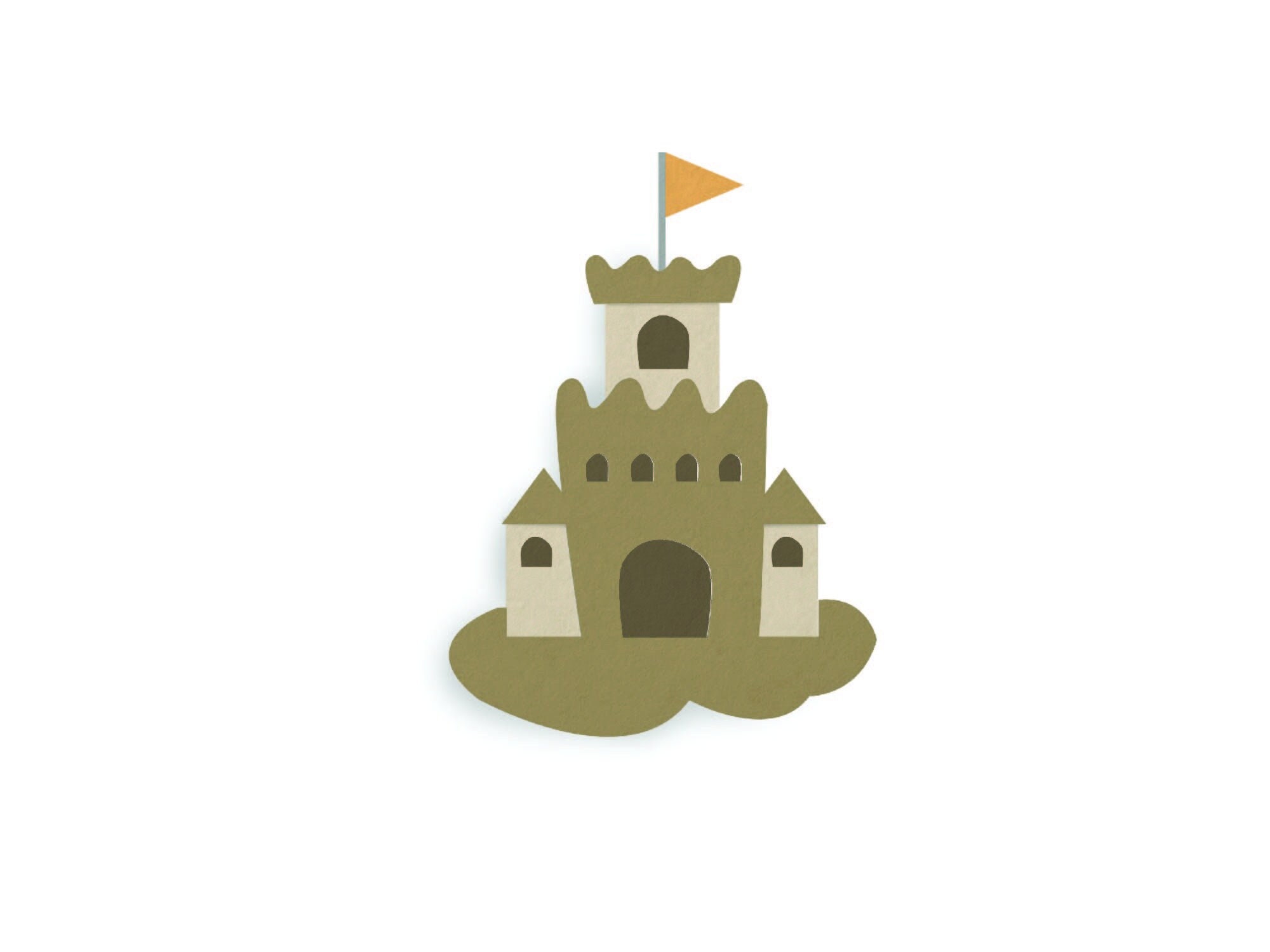 Clip Art Sand Castle