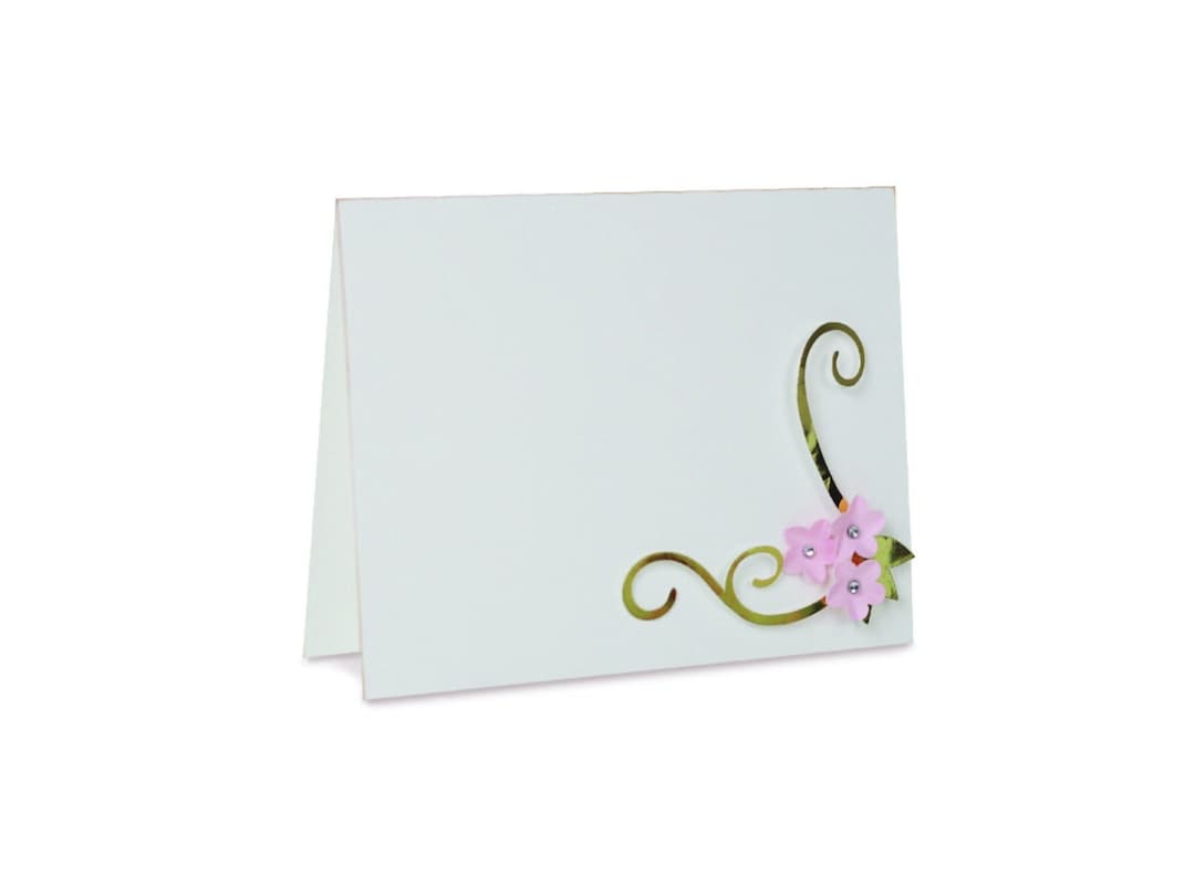 Simple Flower Card Svg, Folded Card, Cut File for Cricut, Silhouette ...