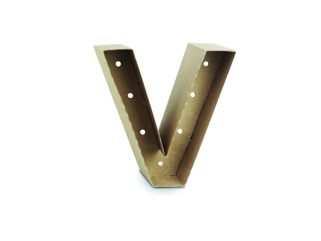 3D Letter, Marquee Letter, Letter V, 3D Template, Cricut Svg Files ...