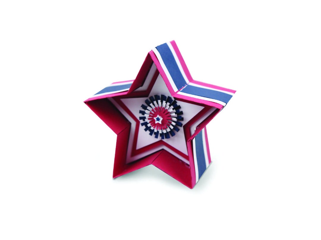 3D Star Svg, Paper Star Décor For, Birthday Parties, Christmas Décor ...