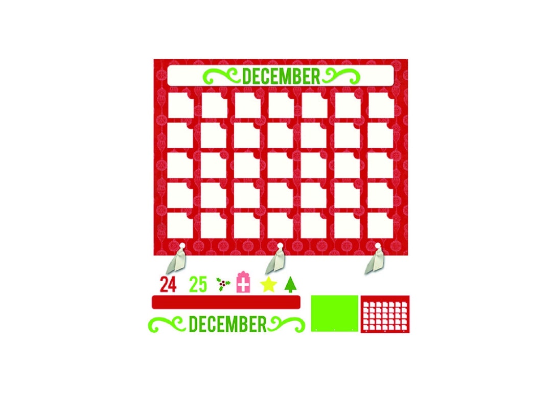 Calendar SVG Cut File, Printable Vector Clip Art, Planner SVG, Blank ...