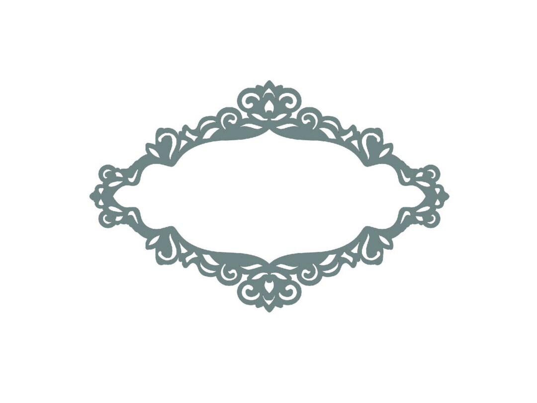 Intricate Frame Svg, Lacy Frame Clipart, Vector Art, Print and Cut ...