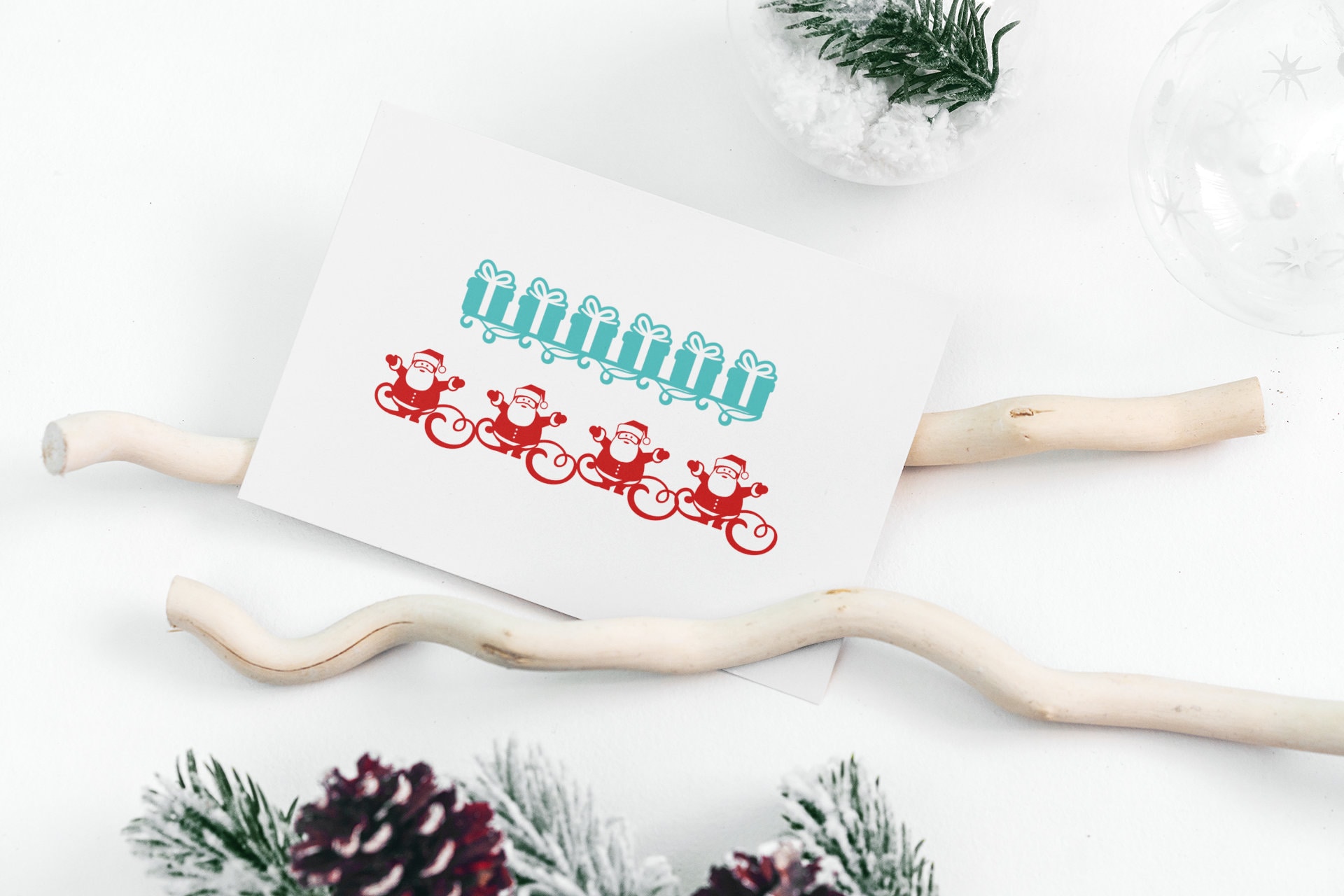 Borders Svg, Santa Borders Svg, Flourish, Christmas, Santa, Clipart ...