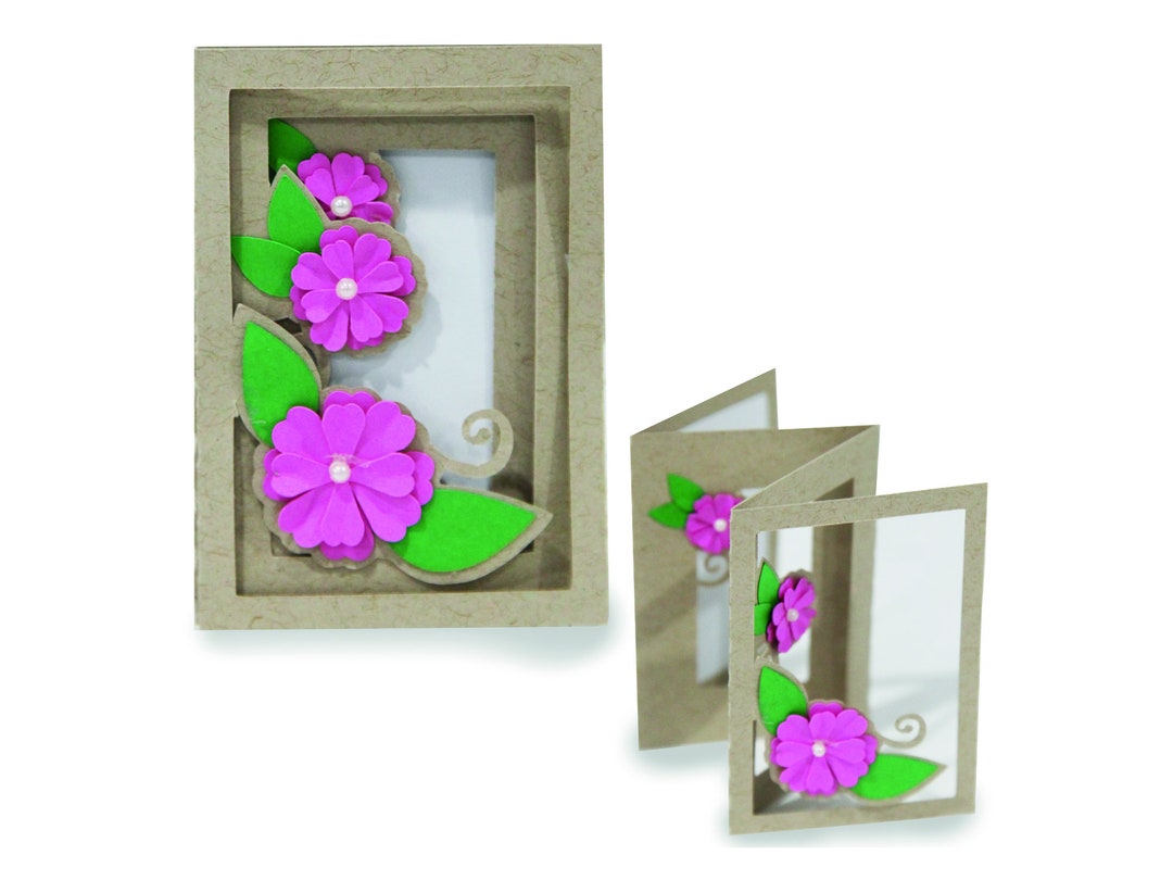 3D Greeting Card, Accordion Card, Cut File for Silhouette, for Cricut ...