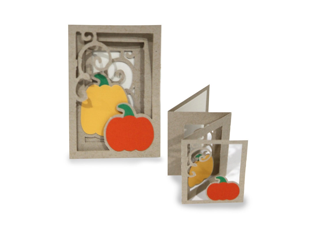 3D Greeting Card, Accordion Card, Cut File for Silhouette, for Cricut ...