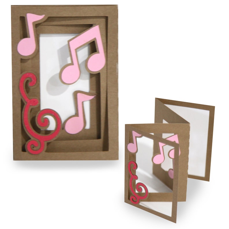 3D Greeting Card, Accordion Card, Cut File for Silhouette, for Cricut ...