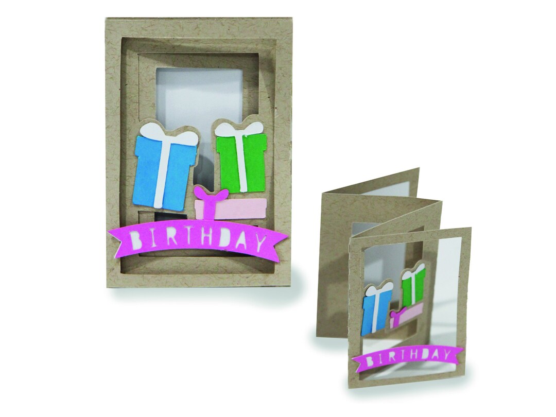 3D Greeting Card, Accordion Card, Cut File for Silhouette, for Cricut ...