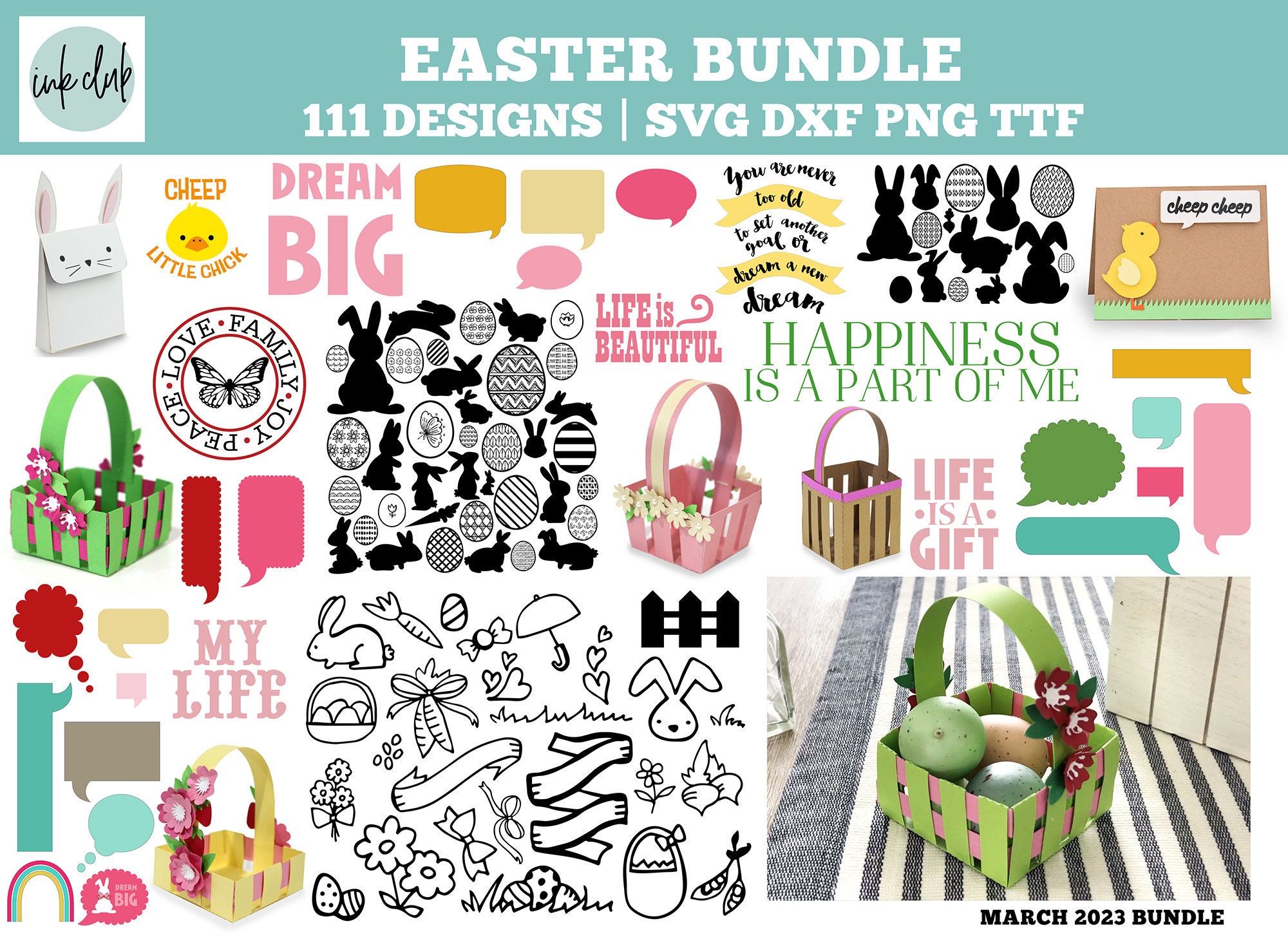 Easter SVG Bundle, SVG Files for Cricut, SVG Files for Silhouette ...
