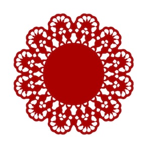 Doily Svg, Intricate Doily Clipart, Vector Art, Print and Cut, File for ...