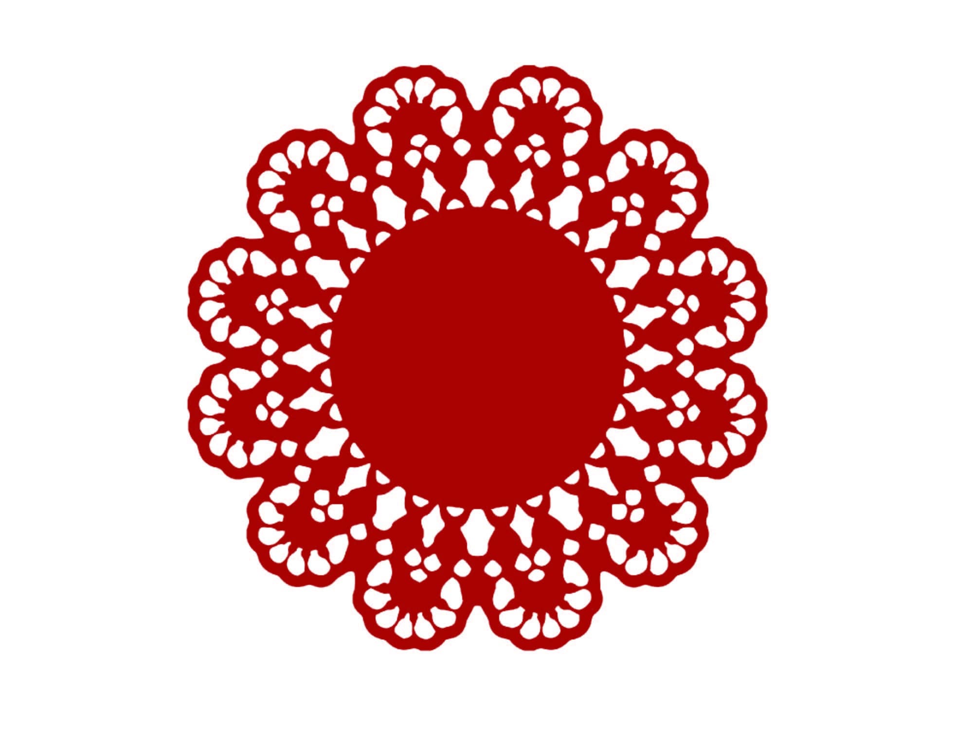 Doily Svg, Intricate Doily Clipart, Vector Art, Print and Cut, File for ...