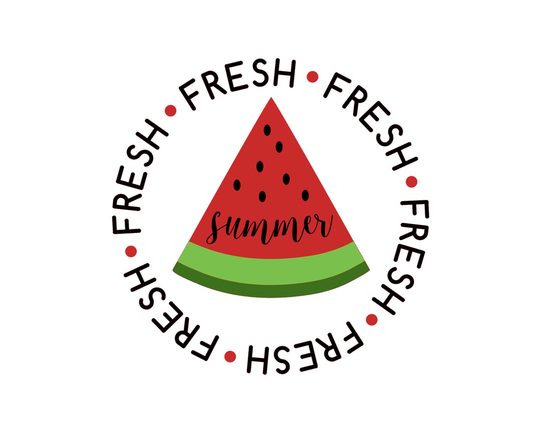 Fresh Watermelon SVG, Clipart, Vector Art, Cute Clipart, Silhouette Cut ...