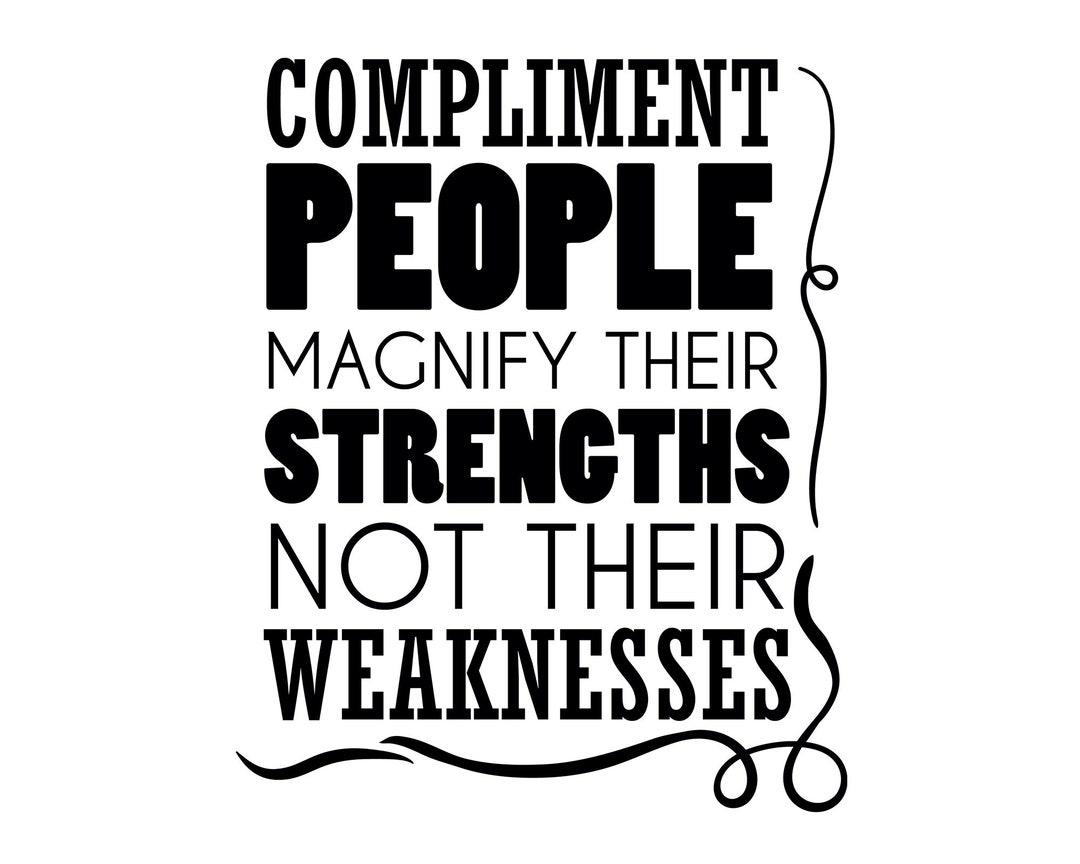 Compliment People, Quote SVG, Saying SVG, Cut Files for Silhouette ...