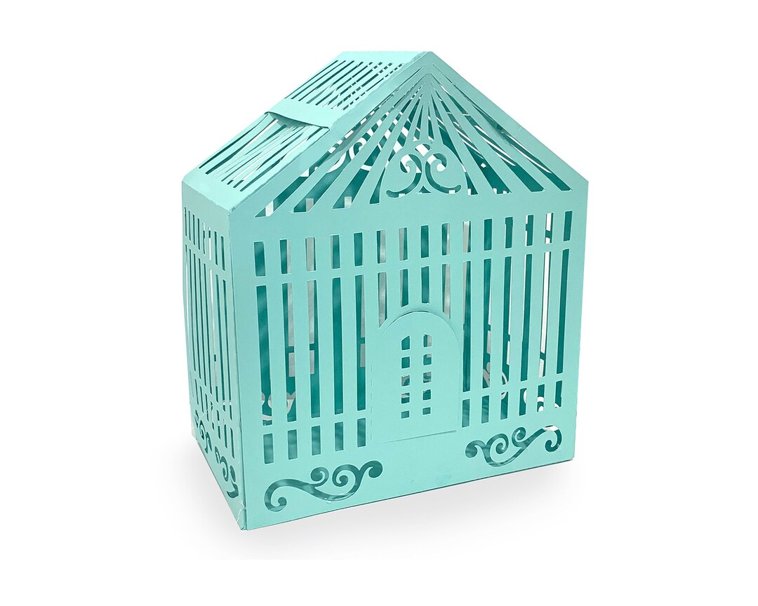3D Bird Cage Svg, Bird Cage, Decorative Bird Cage Svg File, Monogram ...