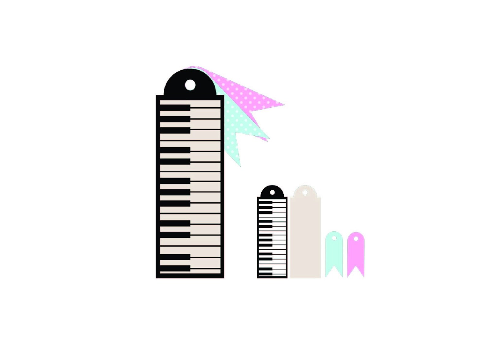 Piano Tag Svg, Bookmark Svg, Clipart, Cut File for Cricut, for ...