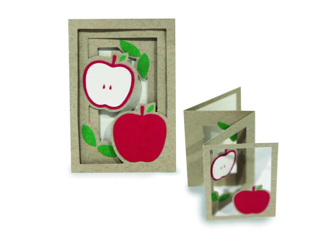 3D Greeting Card, Accordion Card, Cut File for Silhouette, for Cricut ...