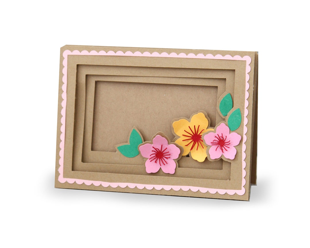 3D Greeting Card, Shadow Card, Cricut Svg File, Silhouette Svg, Layered ...