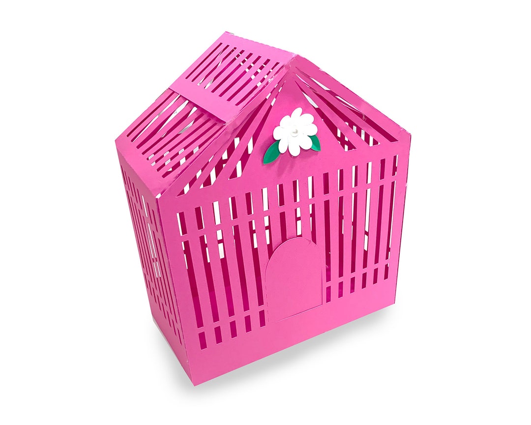 3D Bird Cage Svg, Bird Cage, Decorative Bird Cage Svg File, Monogram ...