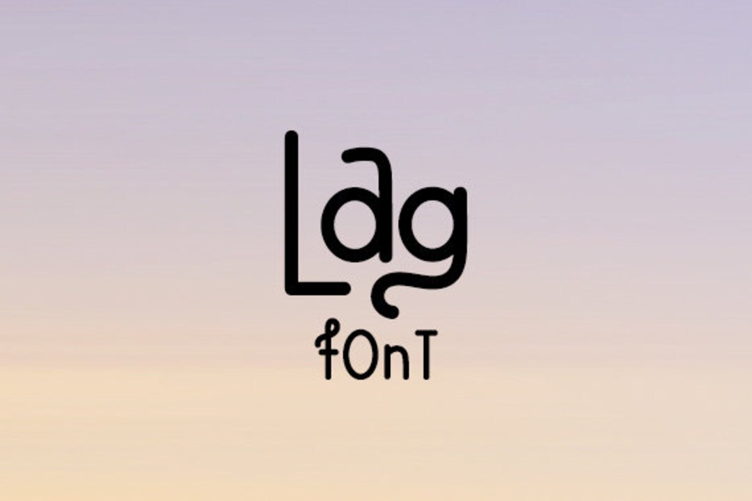 CG Lag Font, Cricut Fonts, Silhouette Fonts, Craft Fonts, Procreate ...