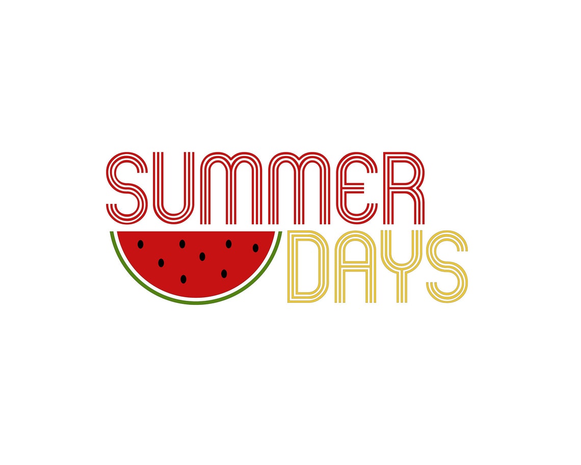 Summer Days Svg, Quote Clipart, Vector Art, Cute Quotes, Silhouette Cut ...