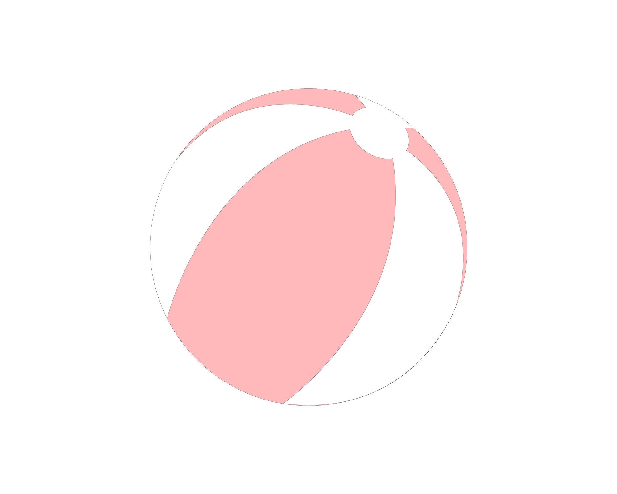 Beach Ball Svg, Beach Ball Clipart, Cut File, Cricut, Cameo, Silhouette ...