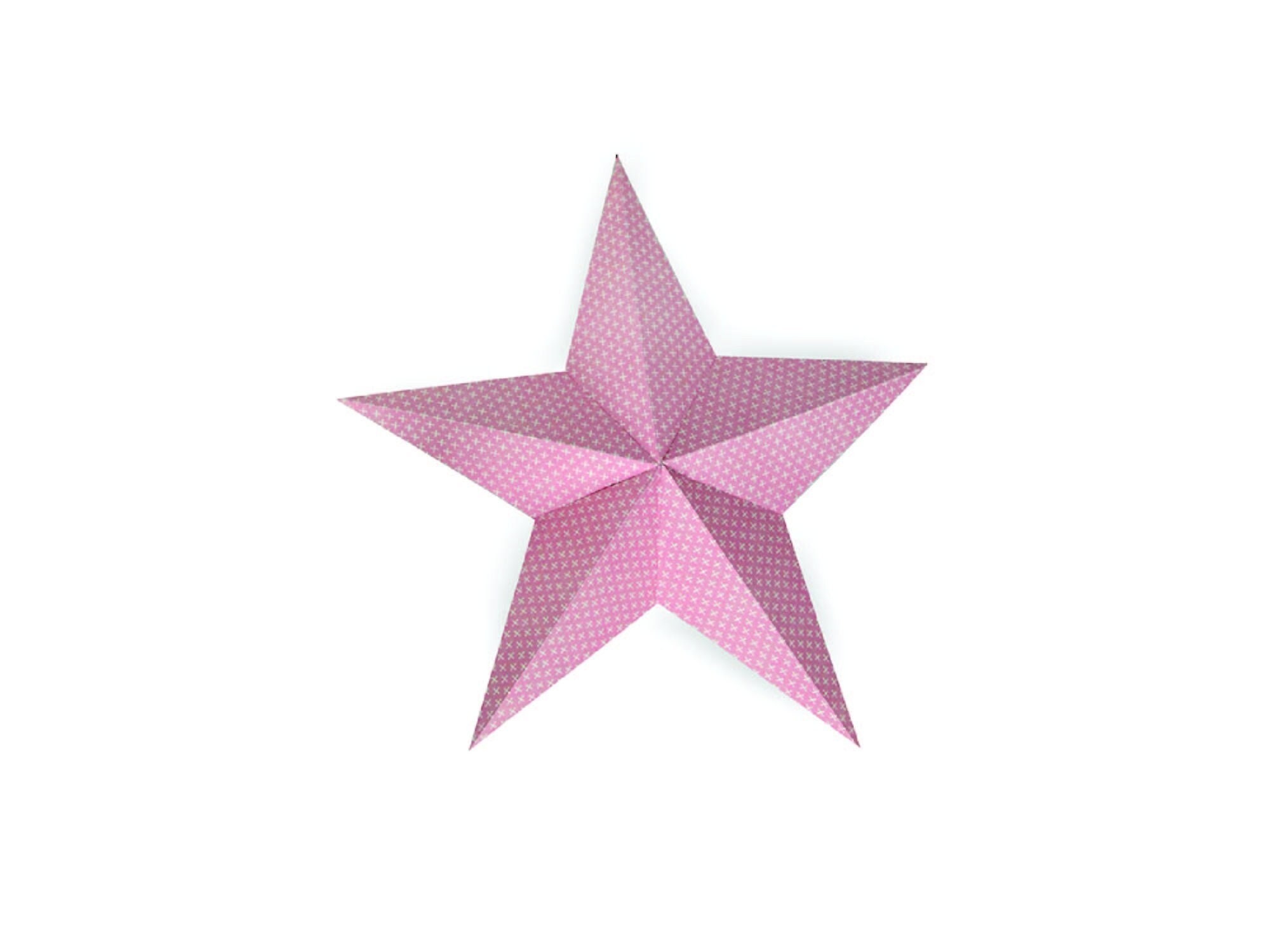 3D Star SVG, Paper Star Décor for Birthday Parties, Christmas Décor ...