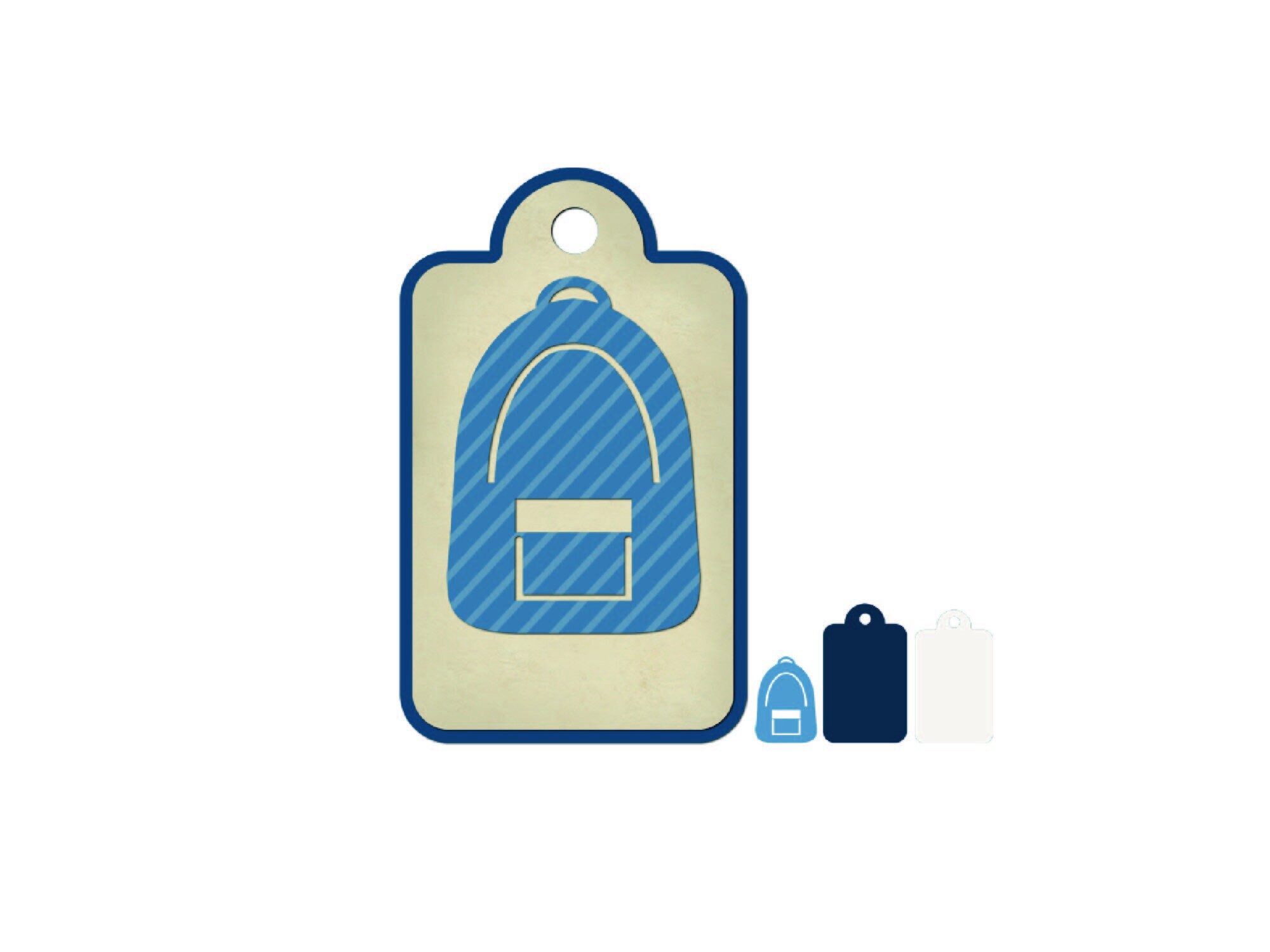 Back Pack Svg, Hang Tag Svg, Bookmark Svg, Clipart, Cut File for Cricut ...