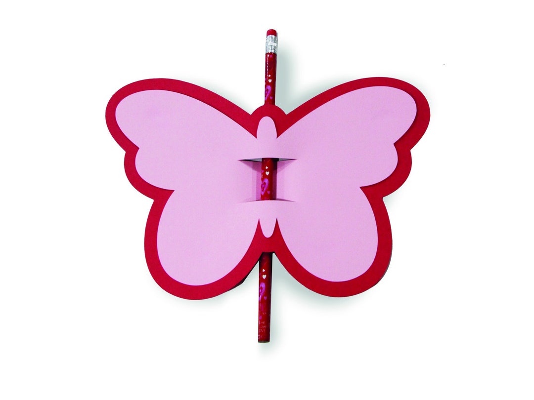 Valentine Pencil Card, Pencil Card Svg, Pencil Card Template, Cut File ...