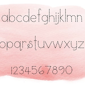 Dash Font, Dash Lines Font, Digital Font, Handwritten Fonts, Commercial ...