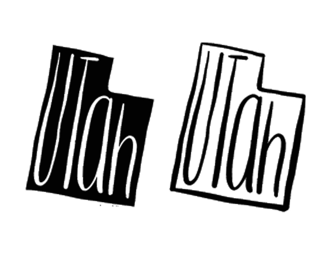 Utah SVG, Utah State Clipart, Utah Hand Drawn, Outline, State Shape ...