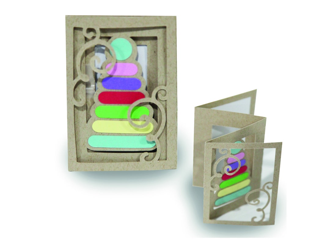 3D Greeting Card, Accordian Card, Cut File for Silhouette, for Cricut ...