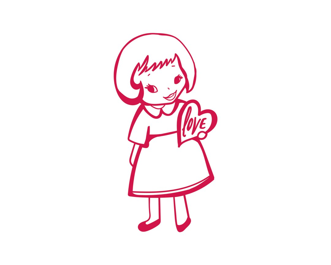 Little Girl Svg, Girl Clipart, Cute Girl, Cut File for Cricut ...