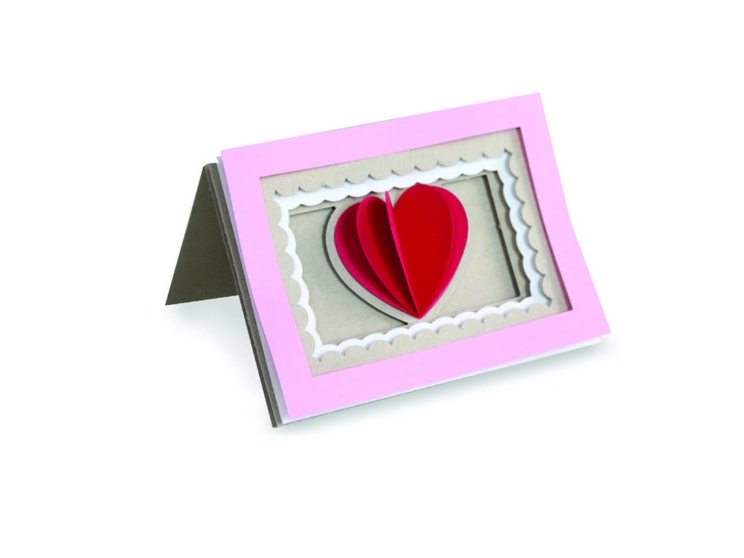 3D Greeting Card, Shadow Card, Cricut Svg File, Silhouette Svg, Layered ...