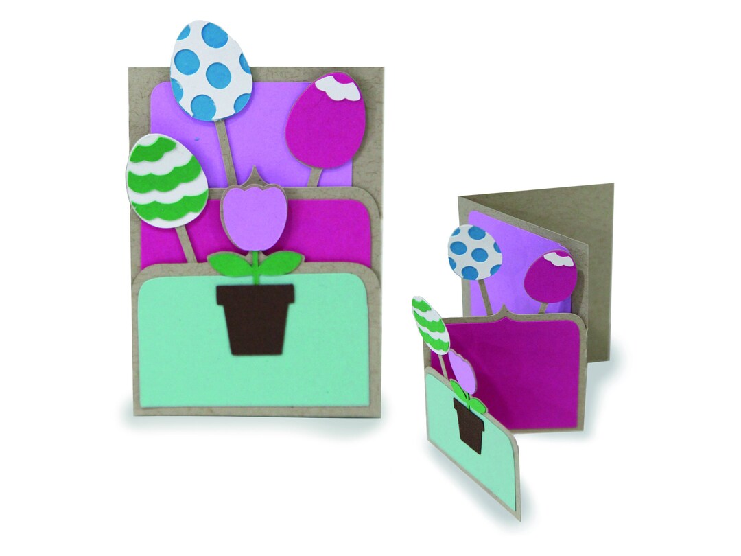 3D Greeting Card, Accordion Card, Cut File for Silhouette, for Cricut ...