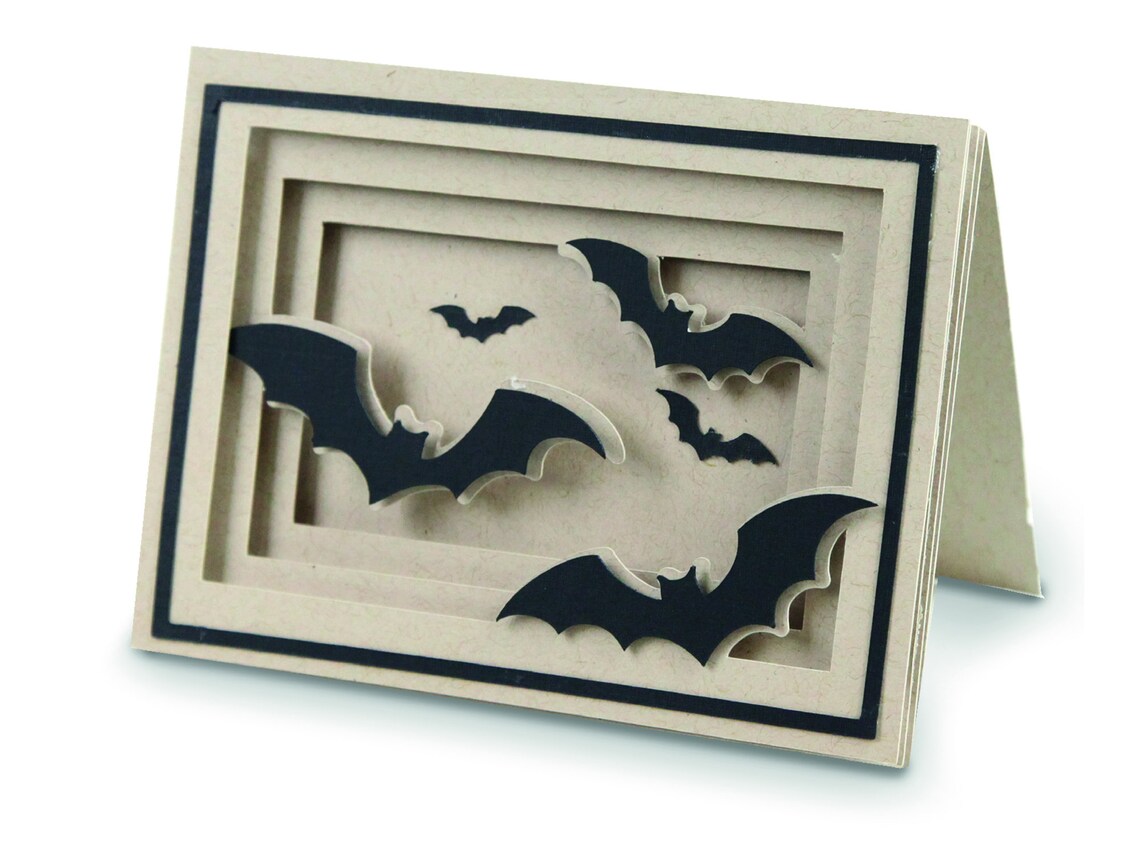 3D Greeting Card Shadow Card Cricut Svg File Silhouette - Etsy