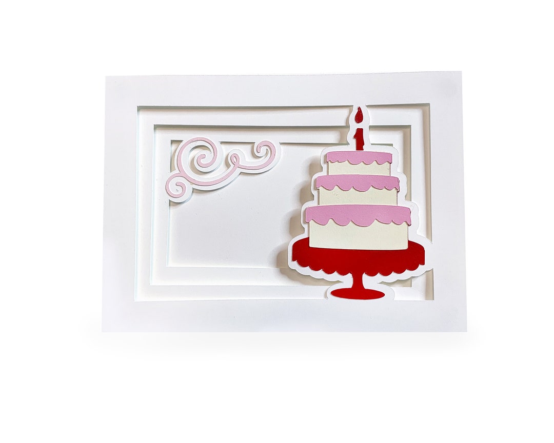 3D Greeting Card, Shadow Card, Cricut Svg File, Silhouette Svg, Layered ...