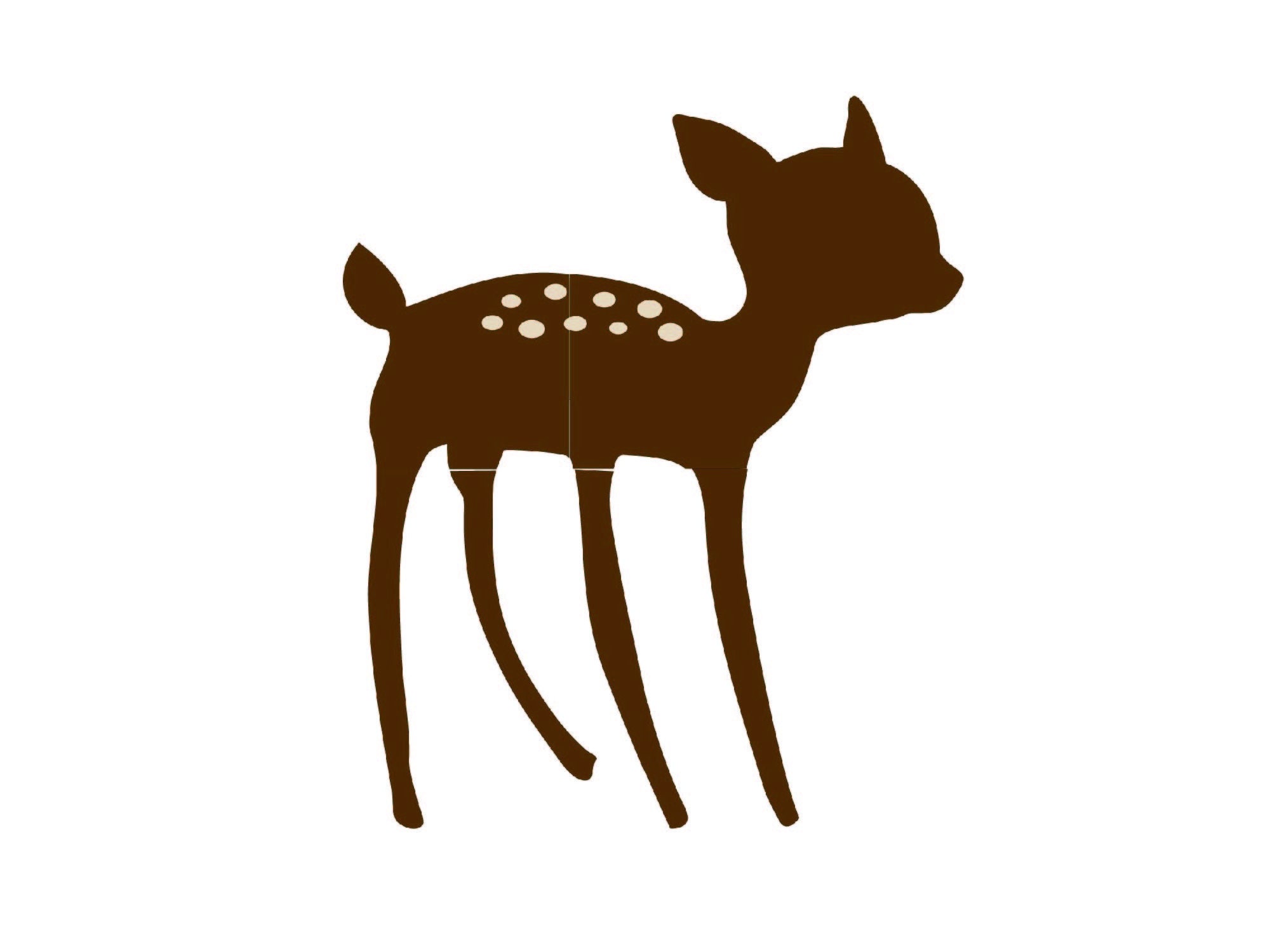 Big Size Deer Svg, Deer Svg, Bambi Svg, Baby Deer, Cut Files for Cricut ...