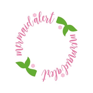Mermaid Alert SVG, Quote Clipart, Vector Art, Cute Quotes, Silhouette ...