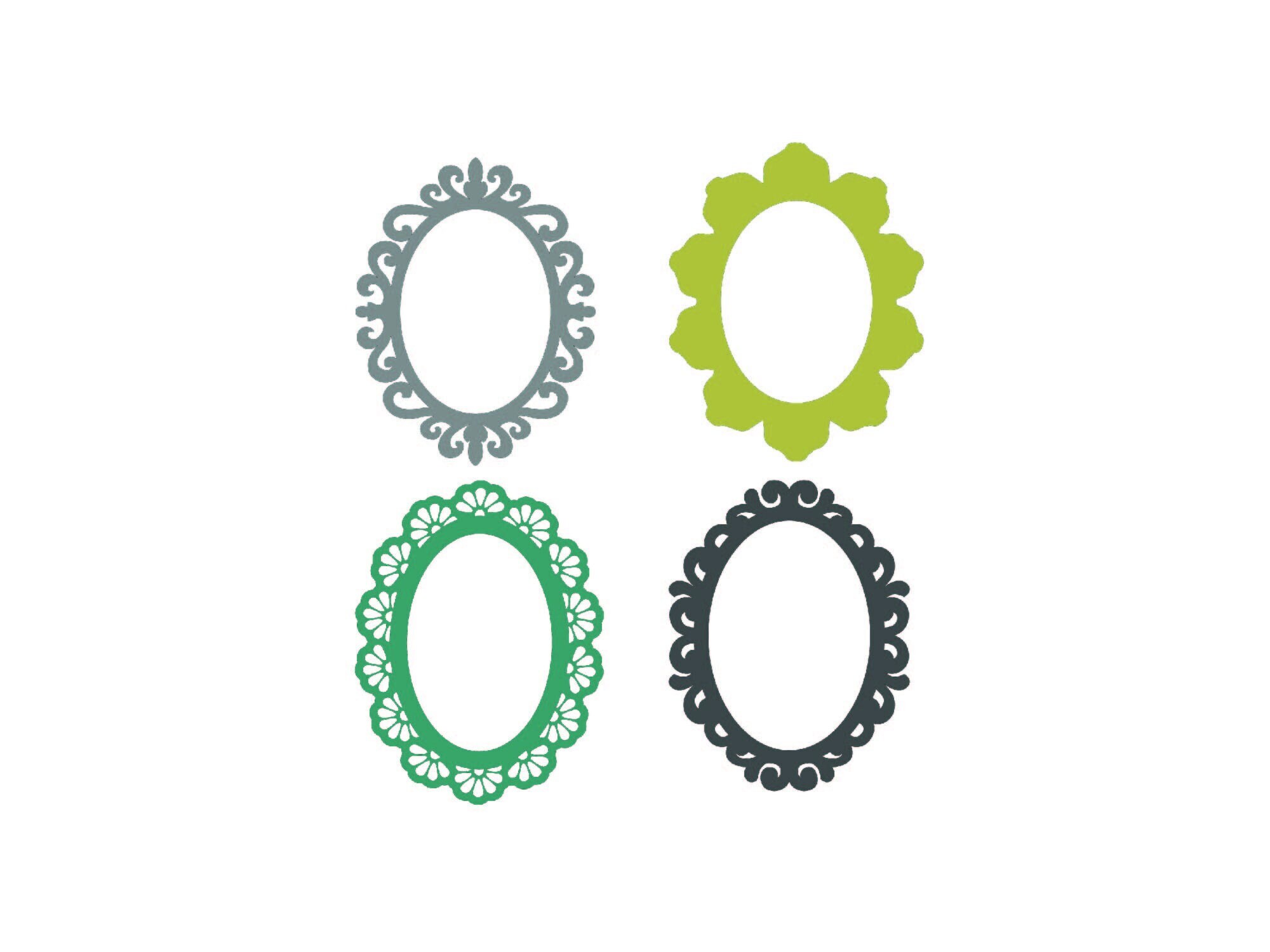 Decorative Frames Svg Frames Clipart Vector Art Cut File - Etsy