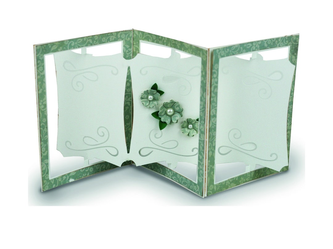 3D Greeting Card, Accordian Card, Cut File for Silhouette, for Cricut ...