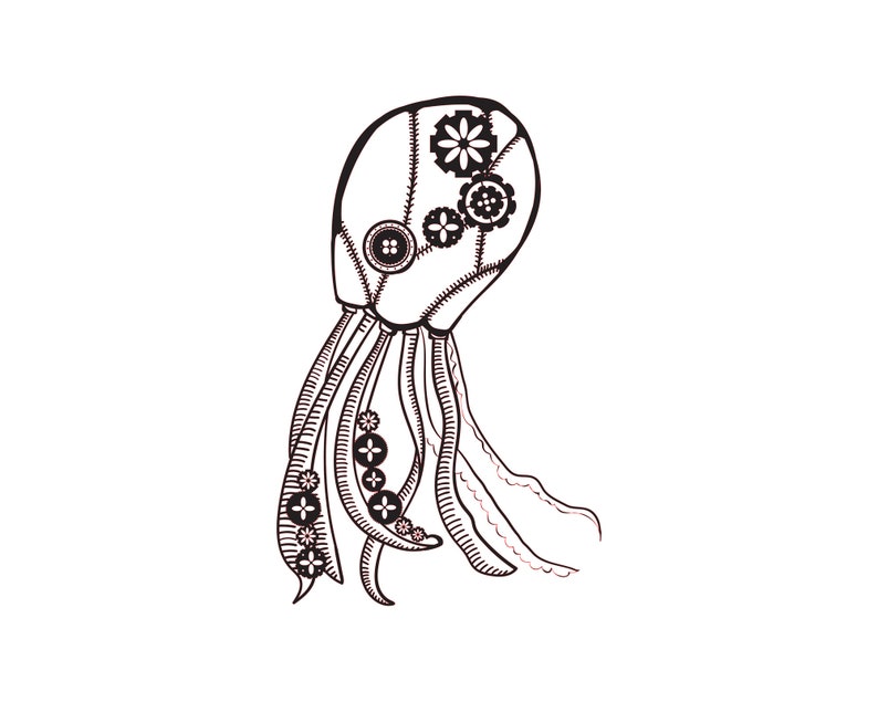 Steampunk Clipart Svg, Steampunk Octopus, Svg, Dxf, Steampunk, Cut ...