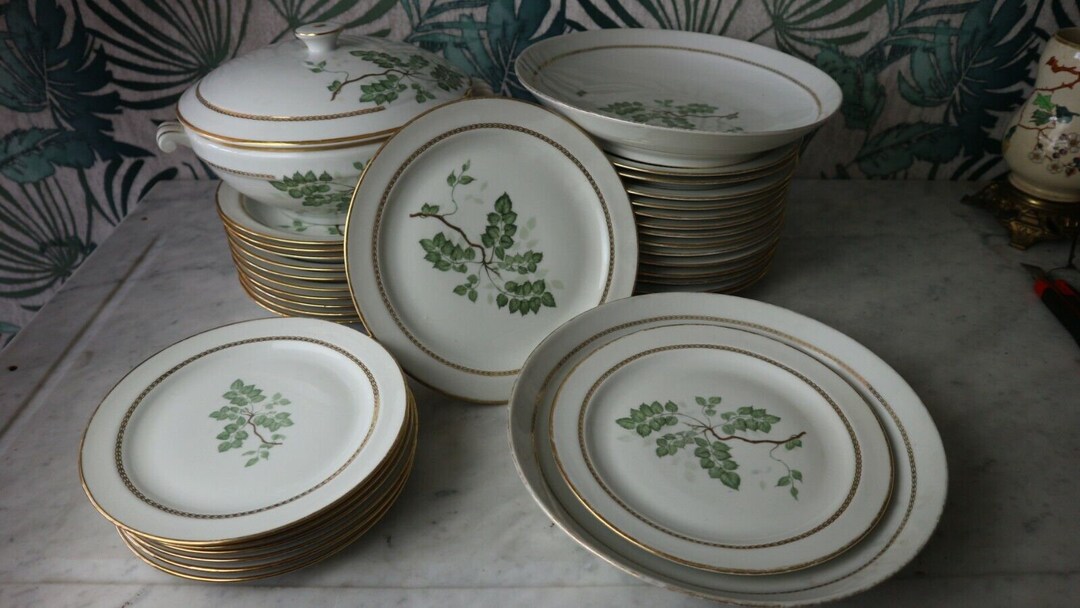 Party Service Dinner Plates Dishes Soup Tureen Porcelain Cg - Etsy