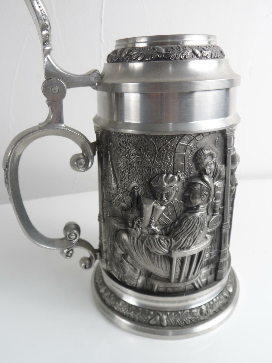 Chope Tankard En Tin Zinn Pewter Decor E. Lumpe Excellent Condition - Etsy