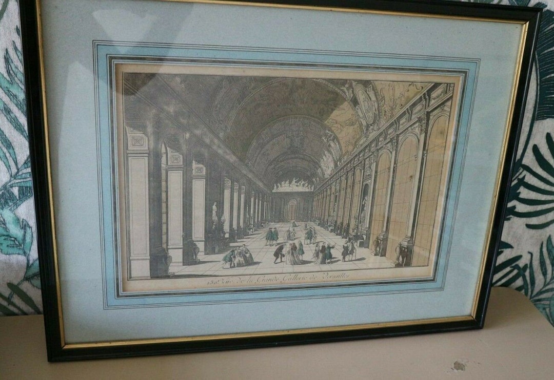 Optical View Color Engraving Framed 18th Century Large Gallery - Etsy