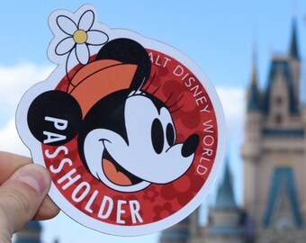 Annual Passholder Bumper Sticker or Car Magnet Walt Disney
