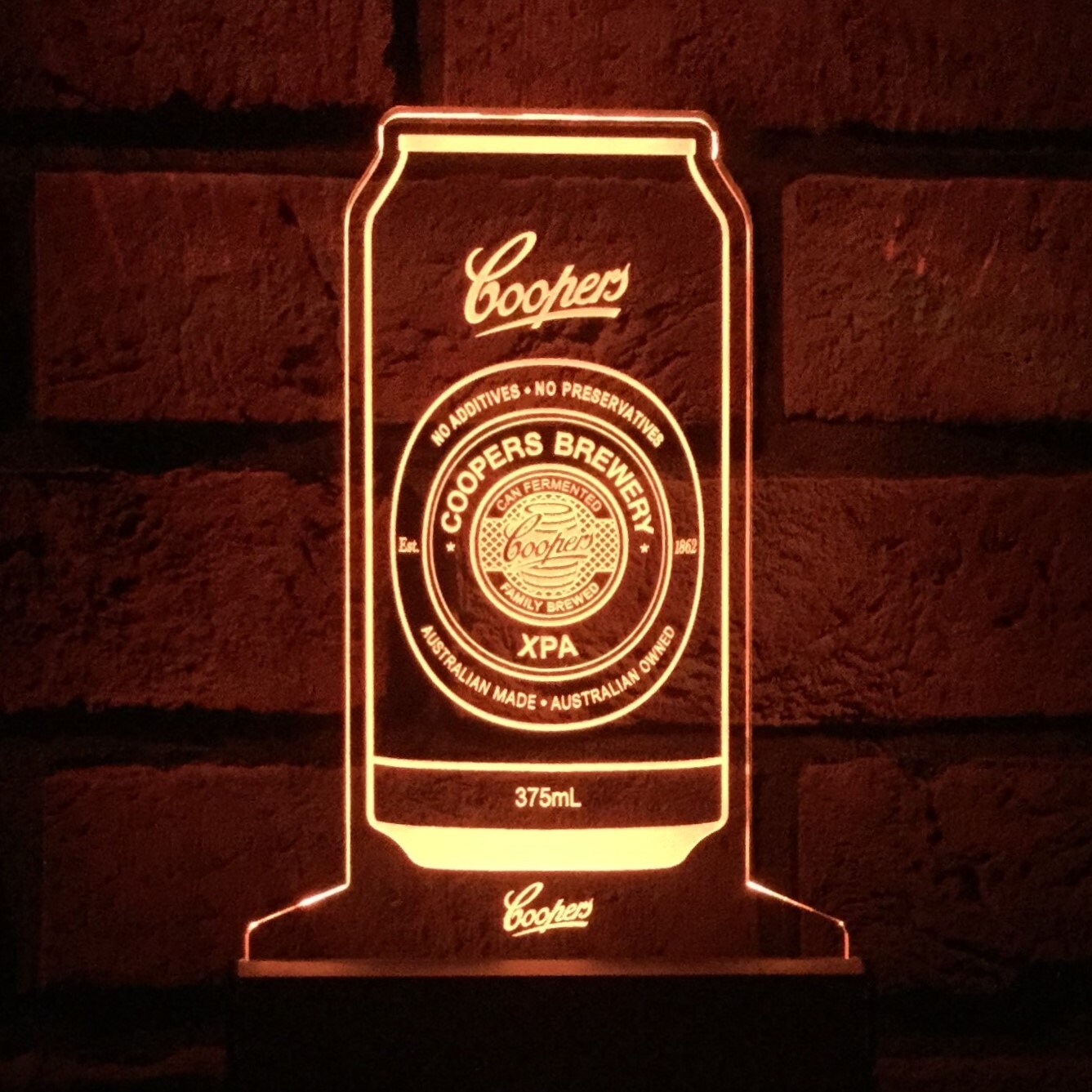 Coopers Ale Beer RGB LED Acrylic Sign Led Bar Sign RGB Led - Etsy Australia