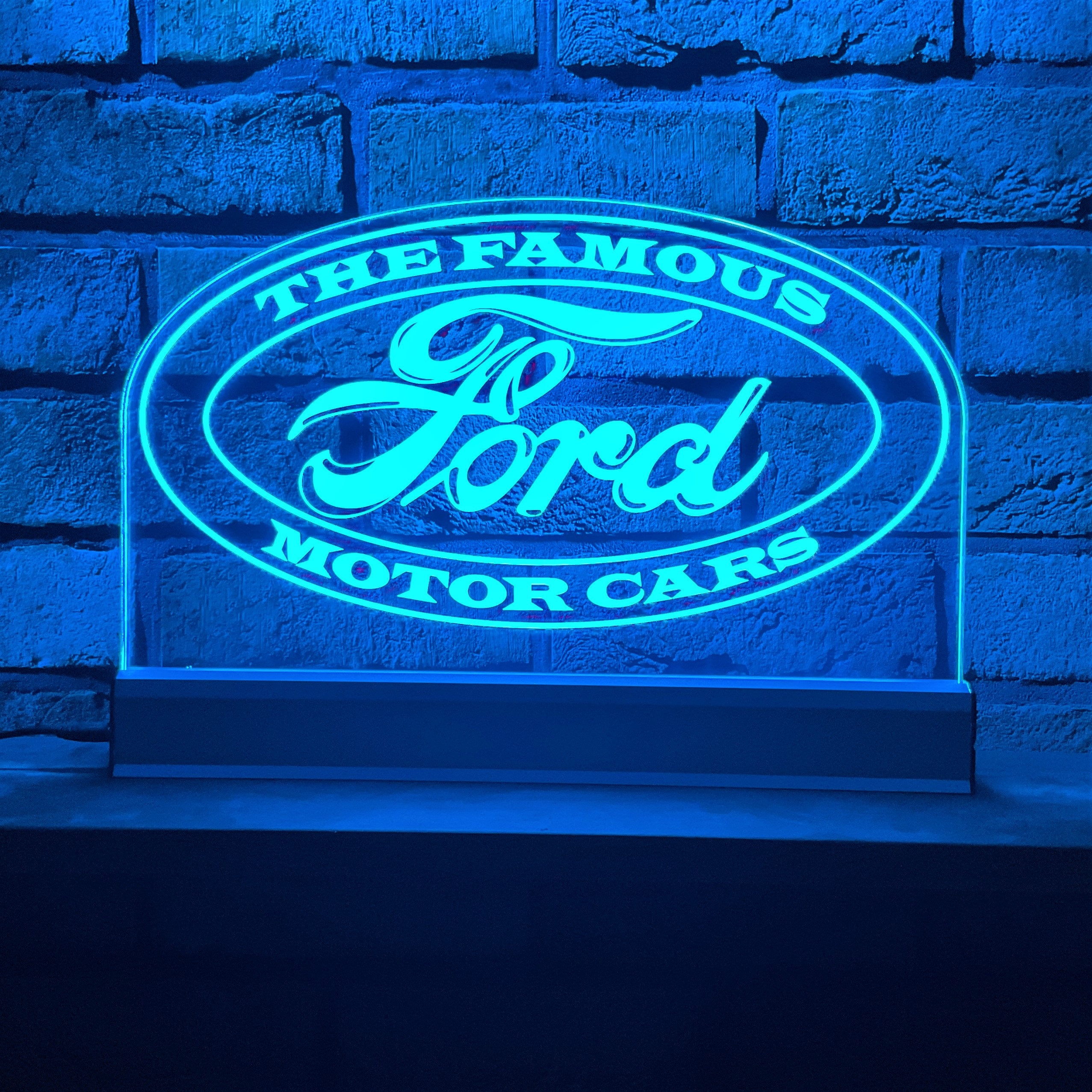 The Famous Ford Logo LED Acrylic Sign Led Bar Sign Rgb Led | Etsy