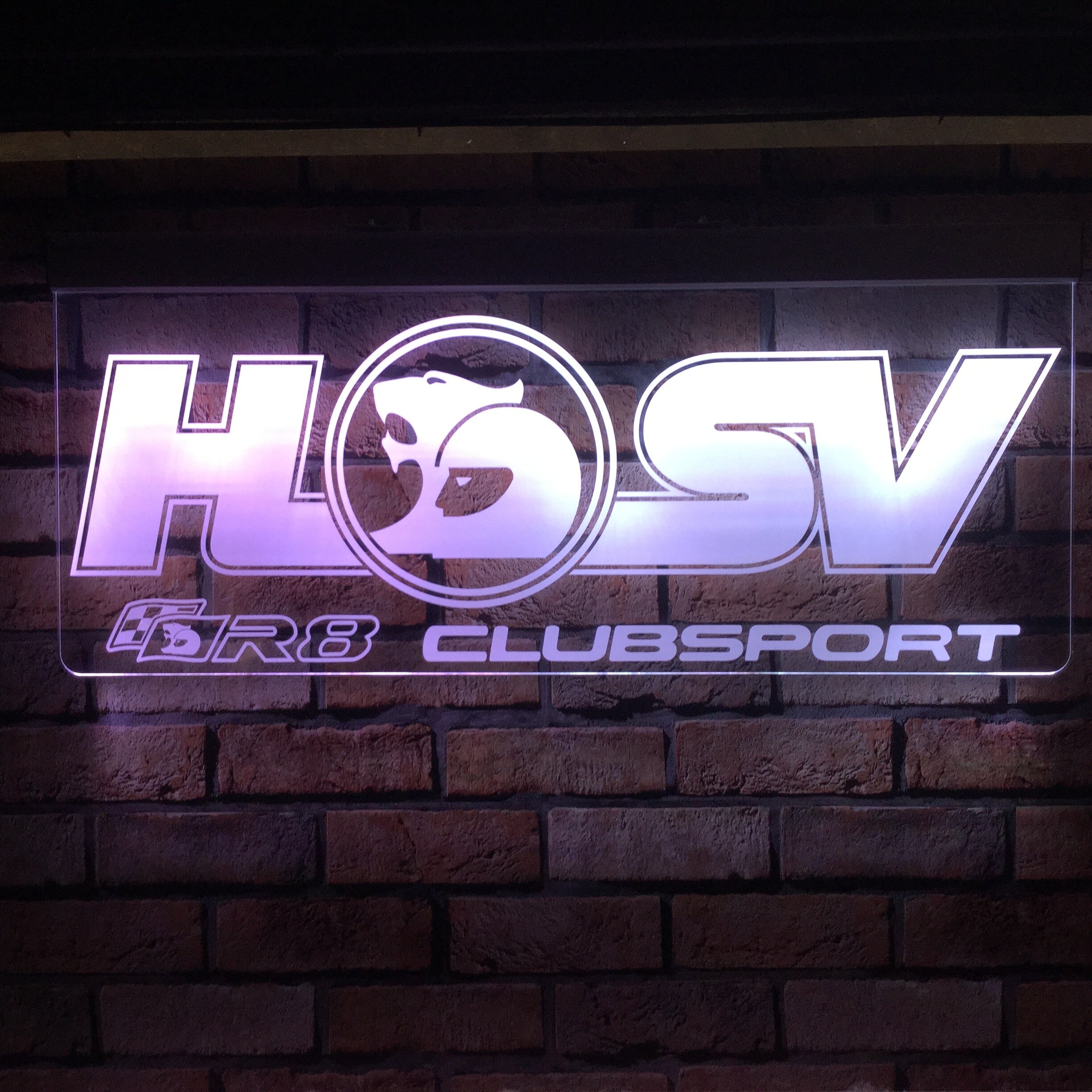 HSV R8 Clubsport RGB LED Acrylic Sign Led Bar Sign Rgb Led | Etsy