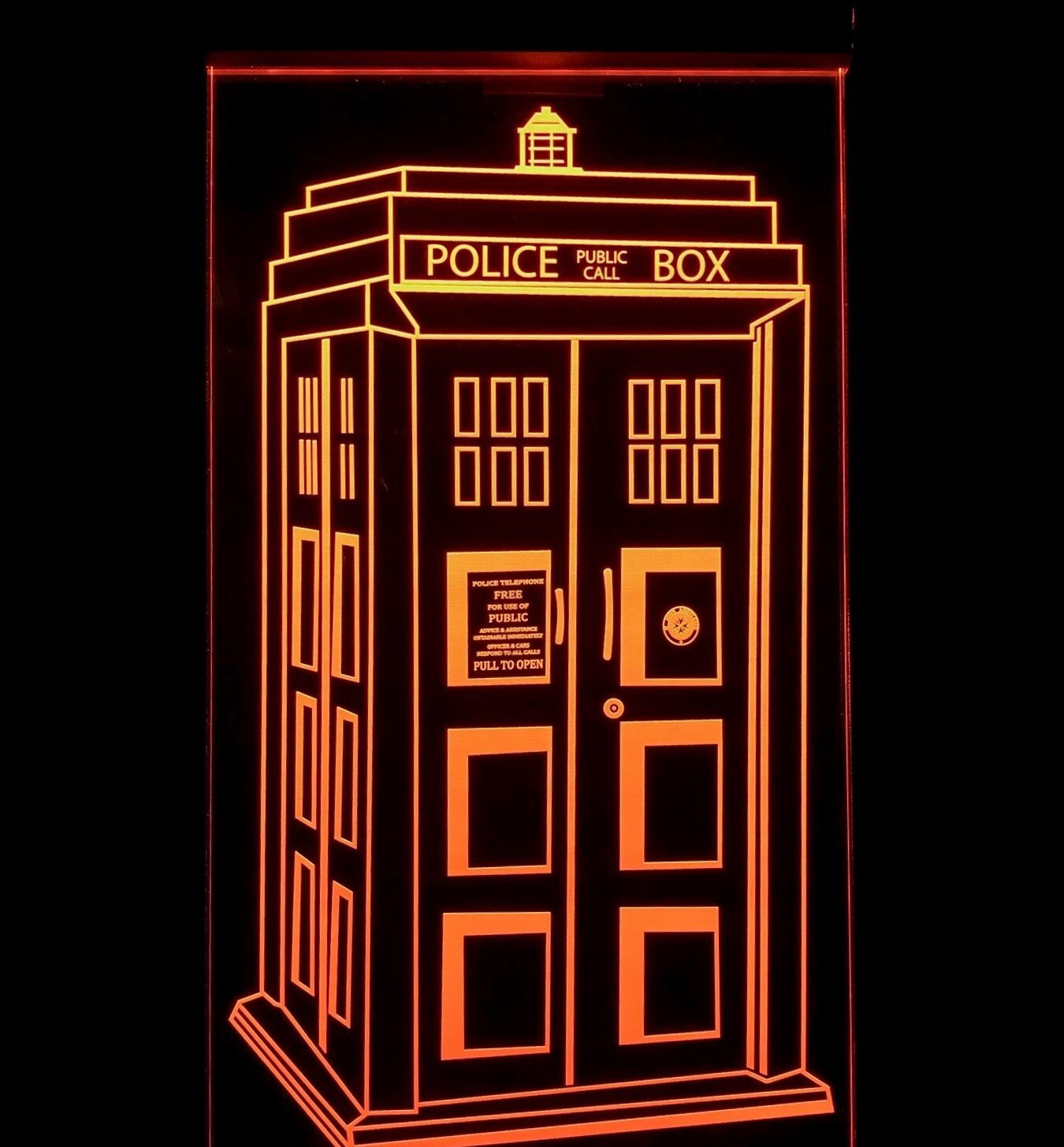 Dr Who Tardis RGB LED Acrylic Sign Led Bar Sign RGB Led - Etsy.de