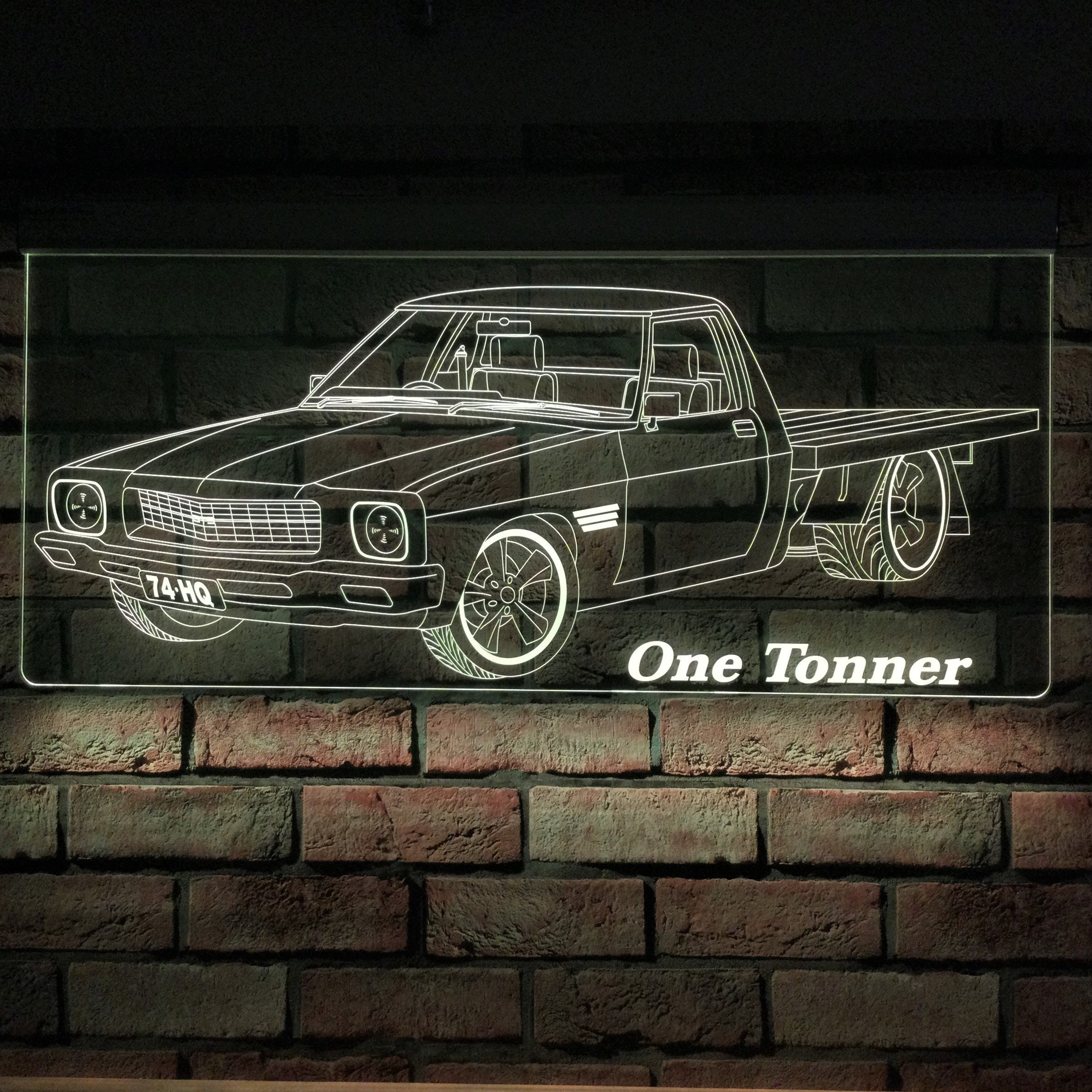 Holden HQ 1 Tonner Ute 1974 LED Sign, Remote Control, Australian Made ...