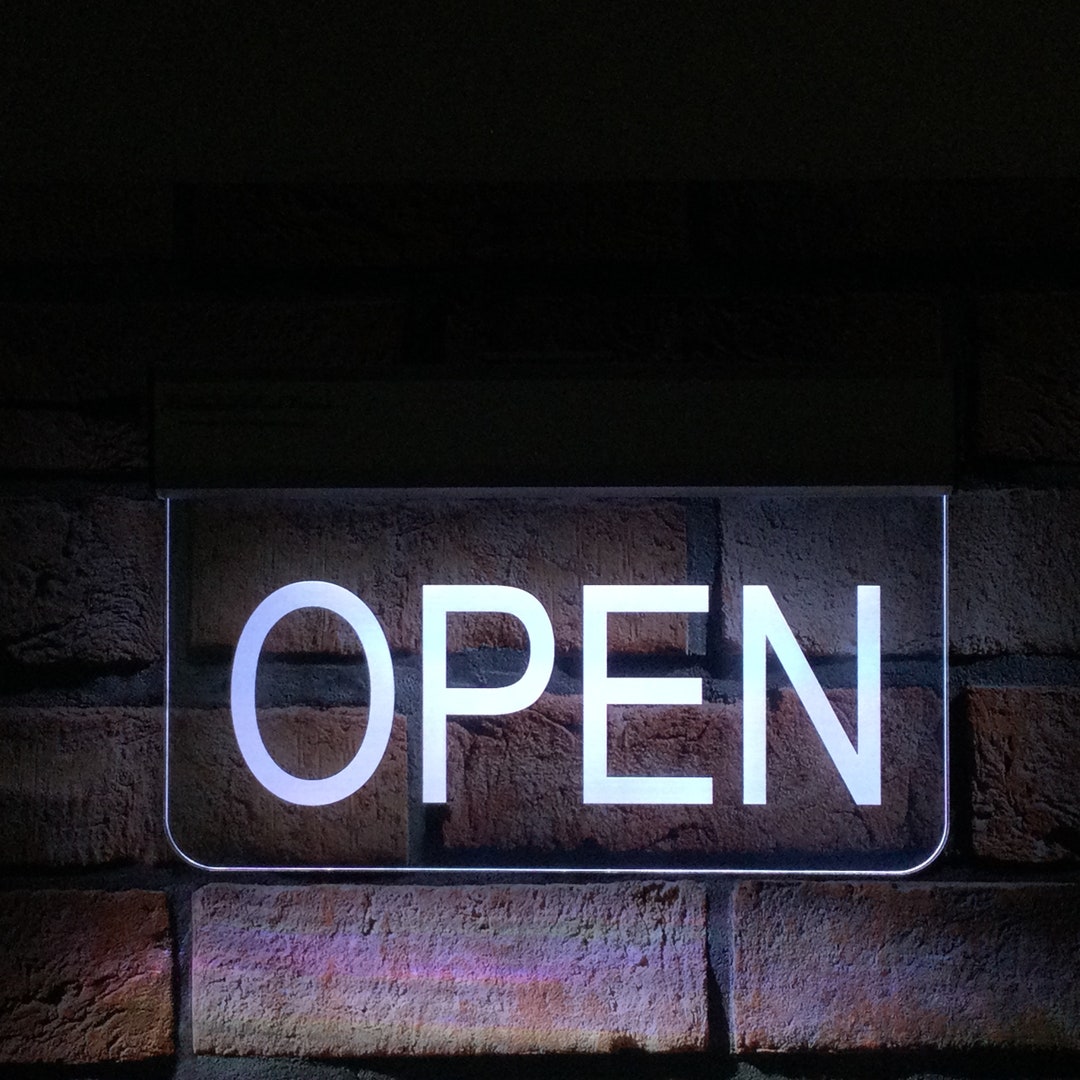 Open LED RGB Acrylic Sign Led Shop Sign Rgb Led Sign Open LED Sign Shop ...
